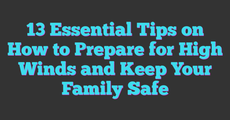 13 Essential Tips On How To Prepare For High Winds And Keep Your Family ...